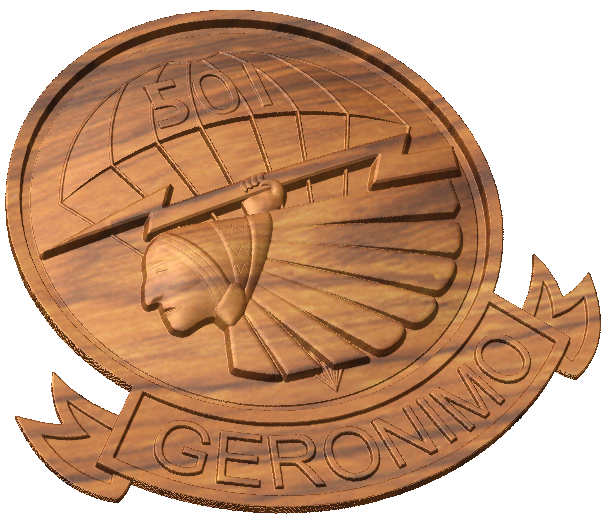 501ST Infantry Regiment Crest – Double Tap Woodworking