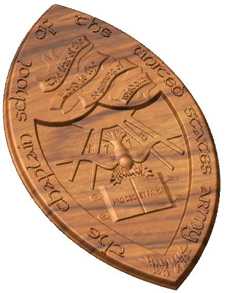 Chaplain School Insignia – Double Tap Woodworking
