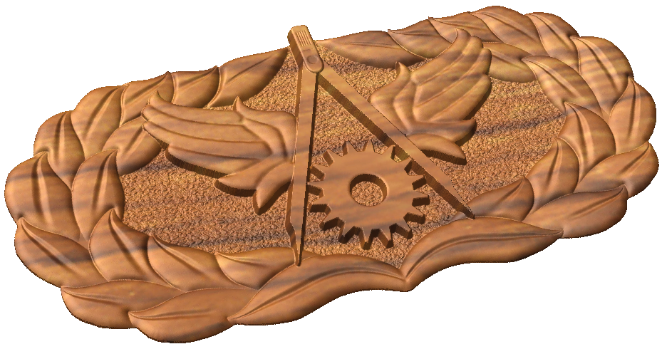 Civil Engineer Badge – Double Tap Woodworking