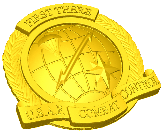 Combat Controller Emblem – Double Tap Woodworking