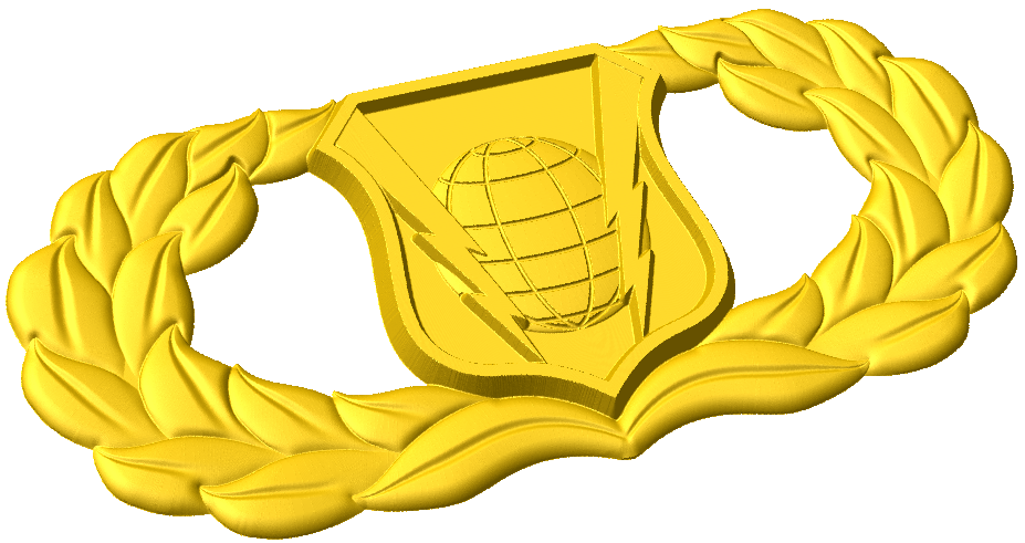 Command And Control Badge – Double Tap Woodworking