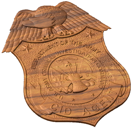 CID Badge – Double Tap Woodworking