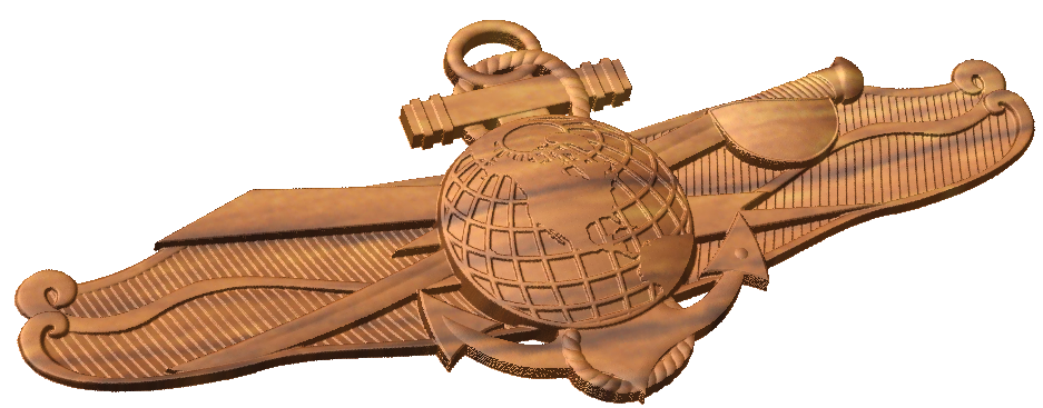 EIDWS Warfare Badge – Double Tap Woodworking