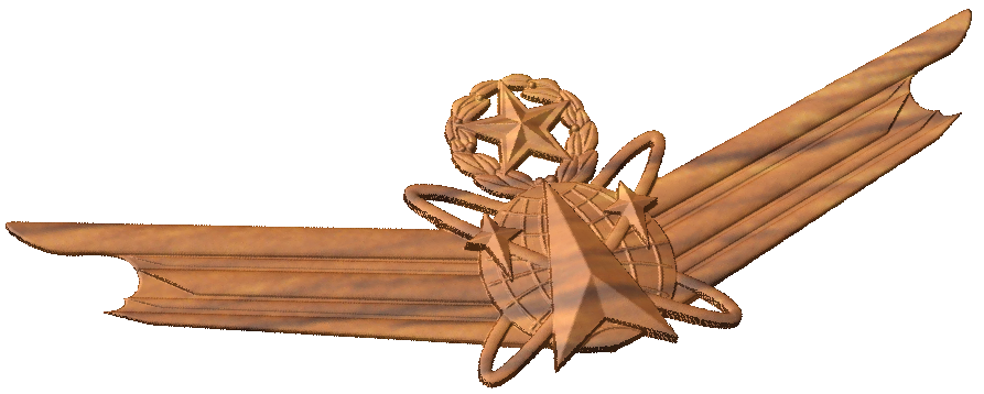 Master Space Operations Badge – Double Tap Woodworking