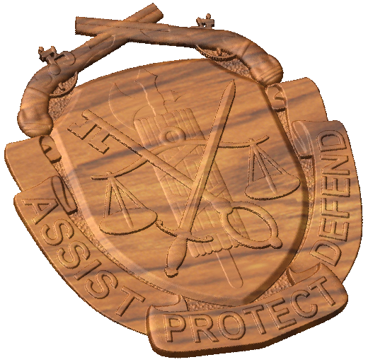 Military Police Corps Regimental Insignia – Double Tap Woodworking