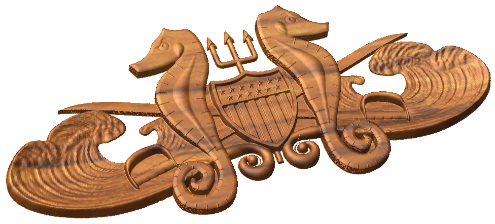 Port Security Badge – Double Tap Woodworking