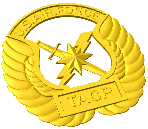 Tactical Air Control Party (TACP) Badge – Double Tap Woodworking
